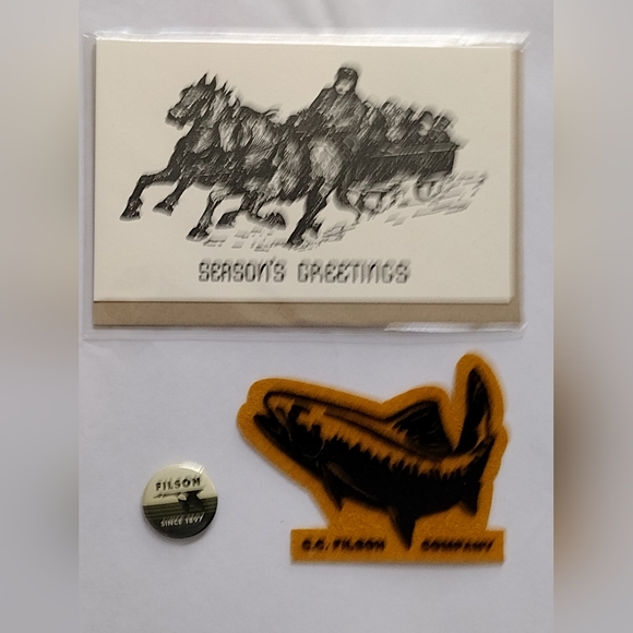 Filson | Other | Filson Fish Patch With Pin And Greeting Card | Poshmark